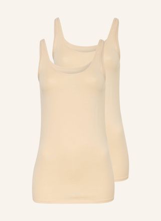 Schiesser 2er-Pack Tops 95/5 beige