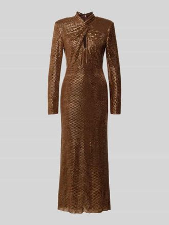 Self Portrait Maxikleid mit Allover-Ziersteinbesatz