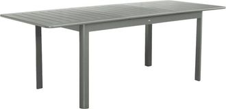 Sweeek Ausziehbarer Gartentisch aus Aluminium, 8 Pl&auml;tze
