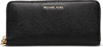 Michael Michael Kors Portemonnaie aus gek&ouml;rntem Leder - 1 BLACK