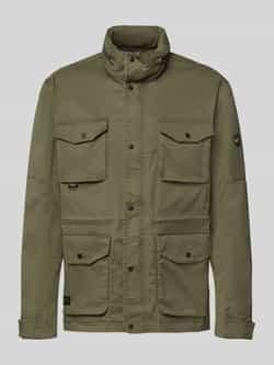 Camel Active Regular Fit Fieldjacket mit Logo-Applikation