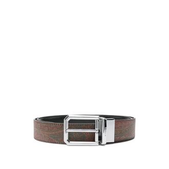 Etro Wendbarer Paisley-Lederg&uuml;rtel - - Accessories - Herren - Rot - 100 CM
