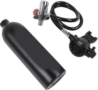 Generic Tauchflasche, Tauchausr&uuml;stung, 1 L, Sto&szlig;fest, Auslaufsicher, Rostfrei, Mini-Tauchflasche f&uuml;r den Au&szlig;enbereich (Black)