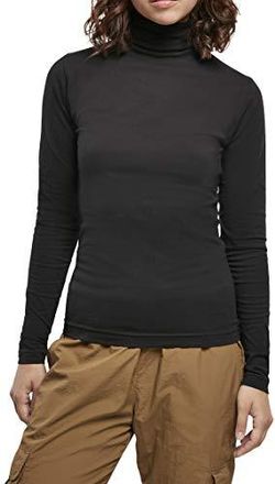 Urban Classics Col Roul&eacute; Manches Longues Femme Sweat-Shirt Noir L