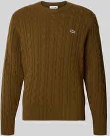Lacoste Regular Fit Pullover aus reiner Wolle