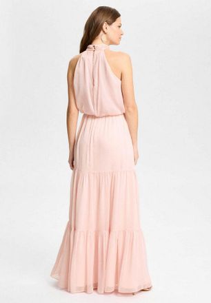 Swing Abendkleid - Abendkleid aus Crinkle Chiffon mit Stufenrock Taillierter Schnitt mit flie&szlig;endem Rockteil