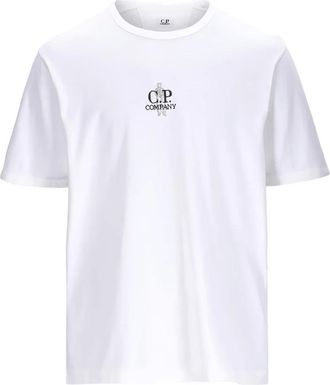 C.P. Company C.p. Company, Homme, Tops, Blanc, Taille: M T-Chemises