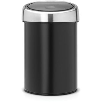 Brabantia Touch Bin 364440 - Abfalleimer de, 3 l, herausnehmbarer Kunststoff-Inneneimer de, mattschwarz