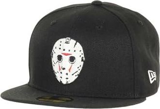 New Era Vendredi 13 Masque de Jason Noir Gris 59Fifty Casquette de Baseball