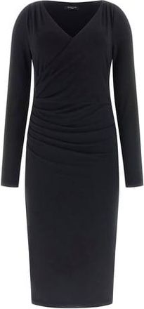 Guess Robe midi col drap&eacute; &agrave; manches longues