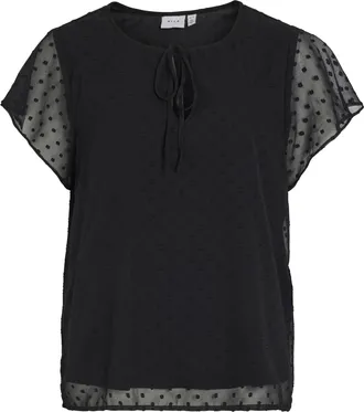 Vila VIEDEE C/S V-Neck TOP/LC
