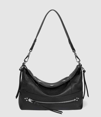 Jerome Dreyfuss Sac Lucky Hobo Small Noir Silver