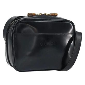 Gucci Sac bandouli&egrave;re en cuir Pre-owned - Femme - Pre-owned - Noir - Taille: ONE Size