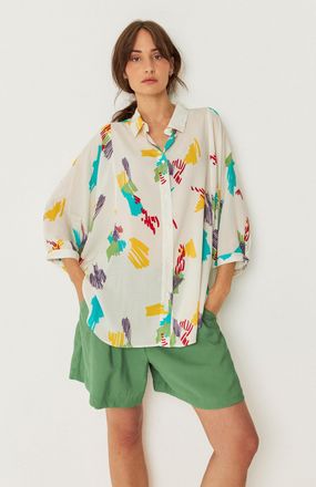 SKFK Damen vegan Shirt Katrin Mehrfarbig