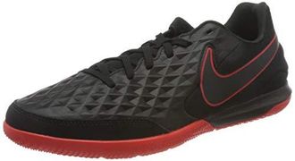 Nike Homme Legend 8 Academy IC Chaussure de Football, Black/DK Smoke Grey-Chile Red, 42.5 EU