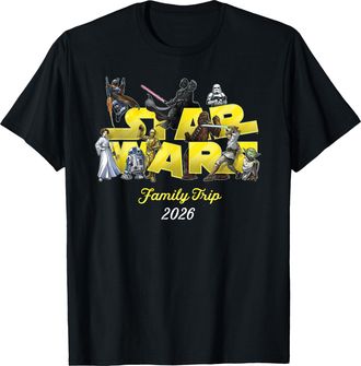Star Wars Family Trip 2026 Classic Characters Vacation T-Shirt