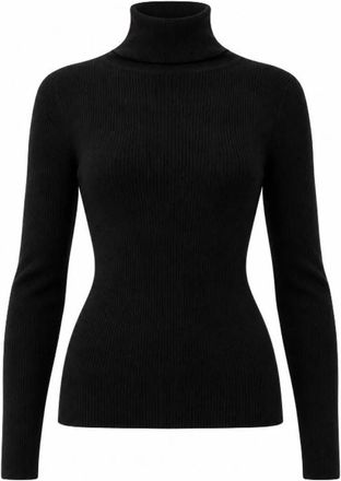 Seventy Pull &agrave; col roul&eacute; et manches longues - Femme - Pulls - Noir - Taille: 42 FR