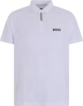 HUGO BOSS Homme, Tops, Blanc, Taille: M Pl_Goc Paddytech Polo