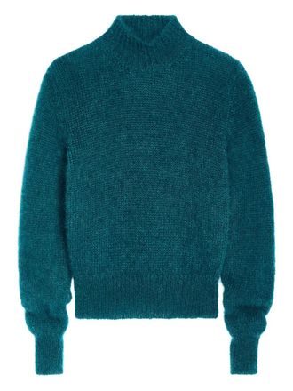 Dries Van Noten Pullover mit Rollkragen - Blau