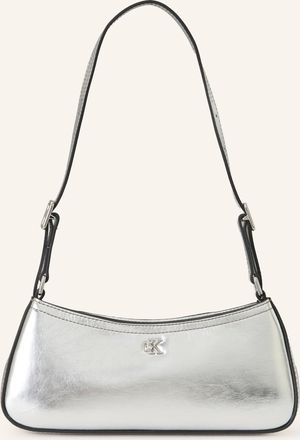 Calvin Klein Schultertasche Small silber