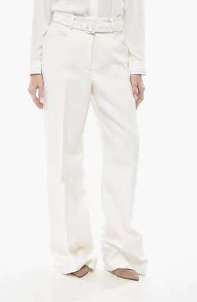 Gabriela Hearst Palazzo-Hose NORMAN aus Schurwolle mit G&uuml;rtel Gabriela Hearst