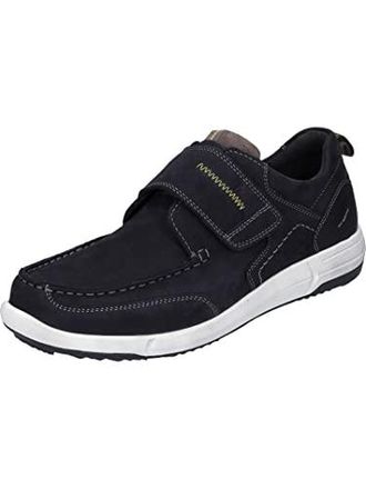 Josef Seibel Homme Chaussures Basses avec Velcro Enrico 24, Monsieur Chaussures Basses,Largeur G (Normale),Semelle intérieure Amovible,Bleu (Indigo-Kombi),50 EU / 