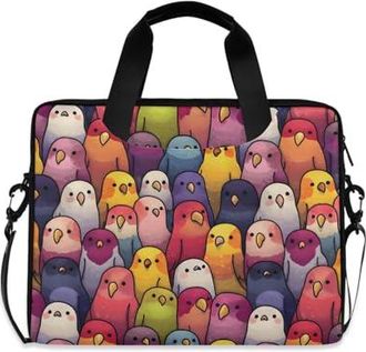 Alaza Sac pour ordinateur portable de 40,6 &agrave; 15,6 pouces, sacoche pour ordinateur portable pour femme, homme, &eacute;tudiant, travail, voyage, bandouli&egrave;re, Bird I