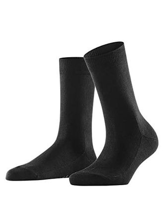 Falke Family W So coton durable unies 1 paire, Chaussettes Femme, Noir Black 3009, 35-38