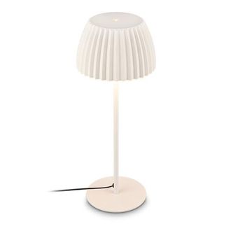 Briloner Lampe de table LED &agrave; intensit&eacute; variable, blanc chaud, bord lumineux, chevet, bureau, salon &agrave; poser, lampe &agrave; poser, table salon, 14,3x36 cm, blanc anti