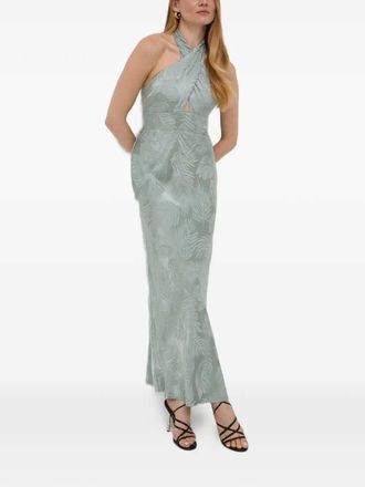 Guess Co robe longue &agrave; imprim&eacute; v&eacute;g&eacute;tal - Vert