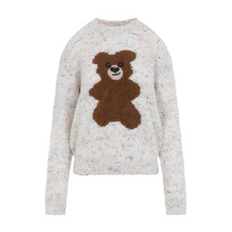 Moschino B&auml;ren-Pullover - - Knitwear - Damen - Mehrfarbig - XS
