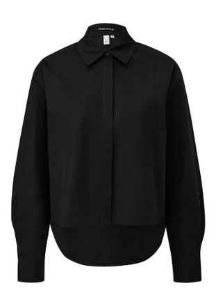 QS by s.Oliver Langarmbluse Bluse Durchgekn&ouml;pfte Baumwollbluse mit verdeckter Knopfleiste