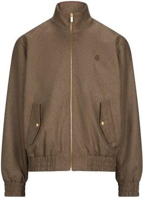Dr&ocirc;le de Monsieur Veste zipp&eacute;e unie en laine m&eacute;lang&eacute;e