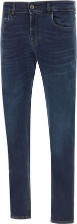 Fay Homme, Jeans, Bleu, Taille: W35 Jean 5 Poches en Denim Stretch