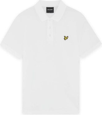 Lyle & Scott Homme, Tops, Blanc, Taille: 2XL Polo en Jacquard Popcorn