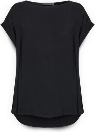 Elena Miro Femme, Blouses et Chemises, Noir, Taille: 48 FR Blouse en cr&ecirc;pe de Chine