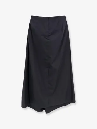 Max Mara Womens Skirt Mxmpaggi Black Cotton Blend