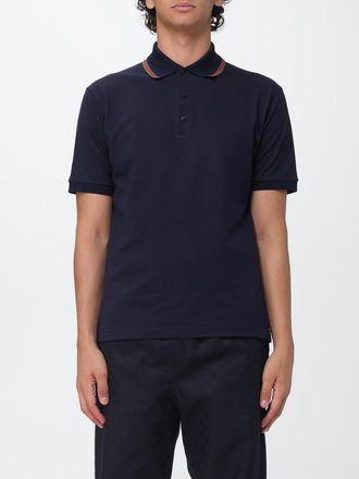 Gucci Polo &agrave; manches courtes en coton avec d&eacute;tail Web et finitions contrastantes
