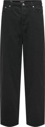 Only & Sons Herren Onsfive Baggy Box PIM Mu Otl, Washed Black, 30W x 34L