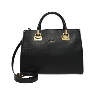 Liu Jo Femme, Sacs, Noir, Taille: ONE Size Sac Satchel Media avec Bandoulière Réglable