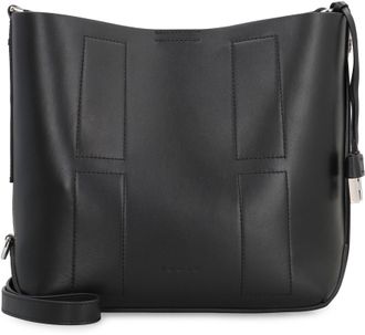 Hogan Womens Hocket Piccola Hobo Bag Black Calf Leather Shoulder