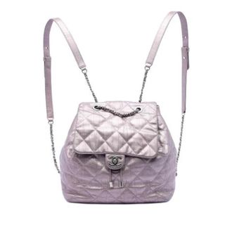 Chanel Pre-owned Quilted Leather Backpack - - Pre-owned - Damen - Rosa - ONE SIZE