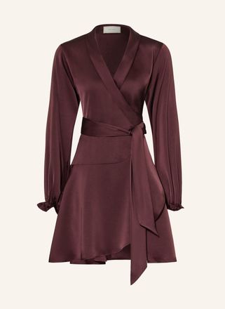 Neo Noir Neo Noir Wickelkleid Colbie Aus Satin rot