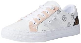 Guess Femme Loven Basket, White Pink 680, 40 EU