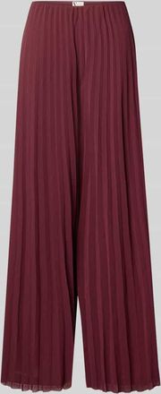 Vera Mont Hose aus Chiffon mit Plisseefalten