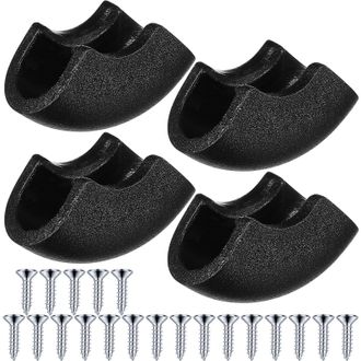 Hemobllo Haarnadel Beinschutz 4 St&uuml;ck U f&ouml;rmige M&ouml;belbeinkappen aus Strapazierf&auml;higem Kunststoff Flexible Tisch und Stuhlbeinschoner f&uuml;r Bodenschutz und Leisen