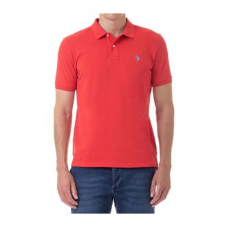 U.S.Polo Association Kurz&auml;rmeliges Poloshirt - - Tops - Herren - Rot - 2XL