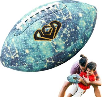 Generico Beleuchtete Fu&szlig;ballb&auml;lle - tragbar, vielseitig, Jugend Super Grip, Gr&ouml;&szlig;e 6/9 Amerikanischer Sport, wasserdichtes PU-Leder f&uuml;r Pool | Multipurpose Outd