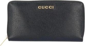 Gucci unisex, Pre-owned, Noir, Taille: ONE Size Portefeuille long (&agrave; deux volets) Pre-owned