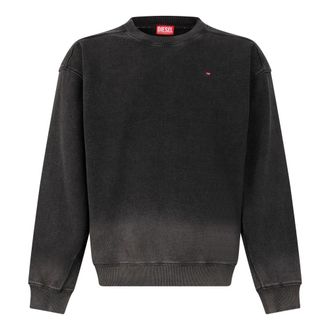 Diesel Rundhals-Pullover mit Farbverlauf - - Sweatshirts & Hoodies - Herren - Schwarzk - S